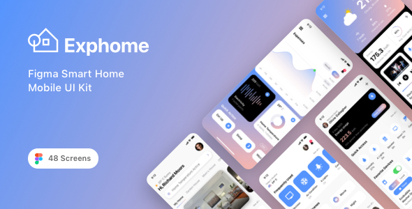 Exphome - Figma Smart Home Mobile UI Kit by arthgoods | ThemeForest